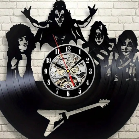 lilbitofjoye | Wall Decor | Retro Vintage Vinyl Cut Out Wall Clock ...